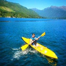 Chris Taylor Kayaking at Lake Cushman - 2TravelDads