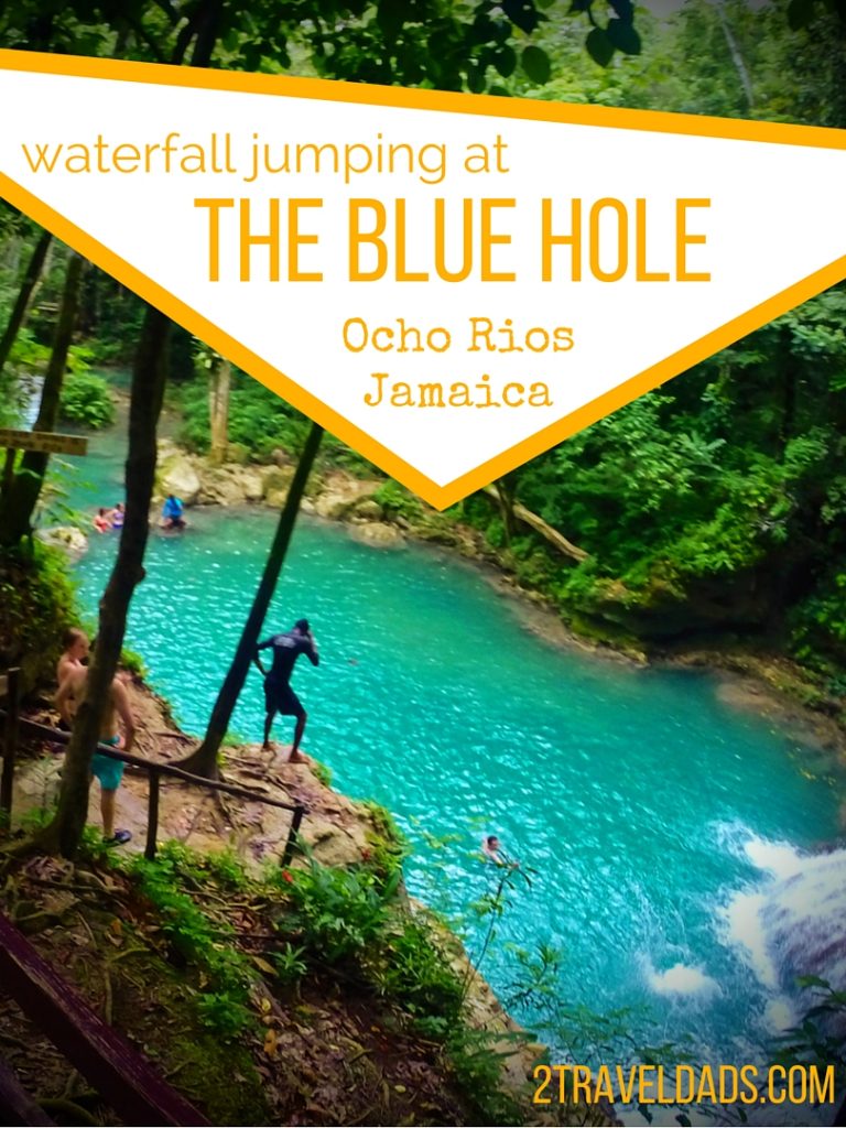 Blue Hole Ocho Rios Jamaica pin (1) - 2TravelDads