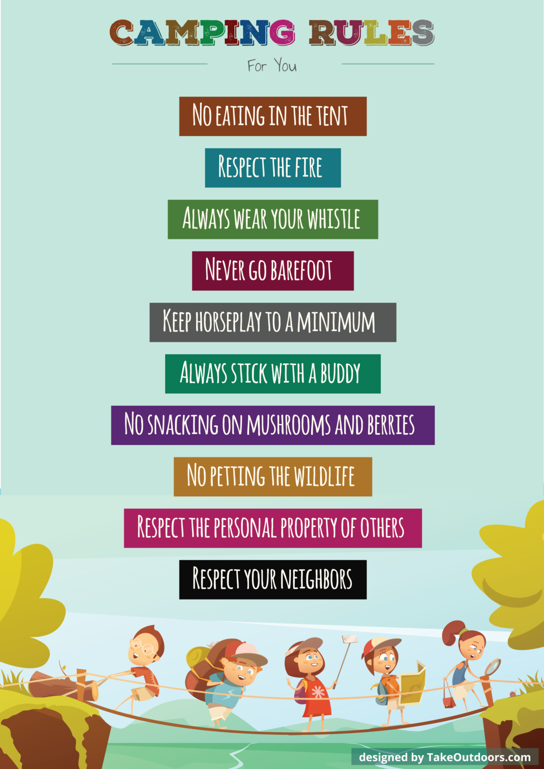 Camping Rules For Kids 10 Rules To Keep Kids and Parents Safe In The