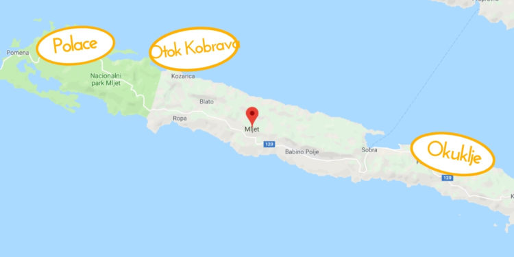 Isle of Mljet Map 2 - 2TravelDads