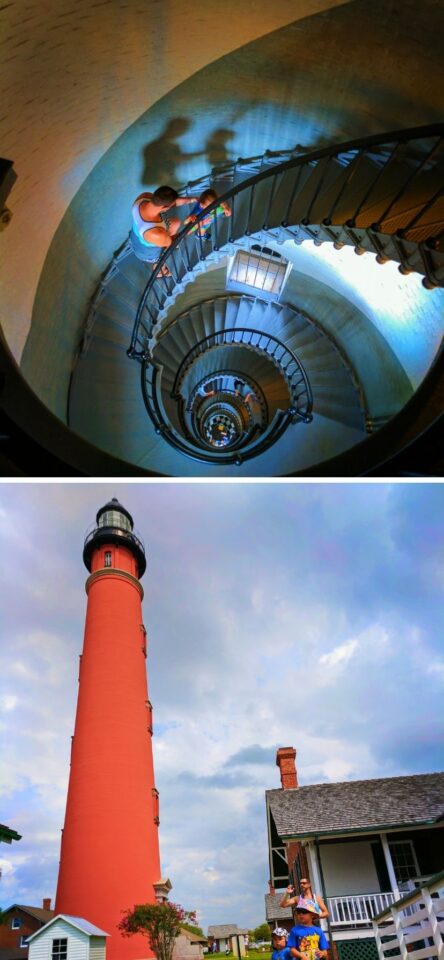 Climbing Ponce Inlet Lighthouse Daytona Beach - 2TravelDads