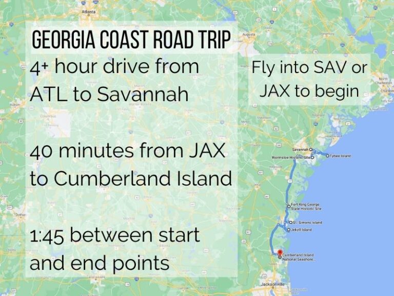 Beautiful Georgia Coast Road Trip: Best Stops from Savannah to Jekyll ...