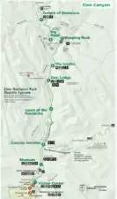 Zion Shuttle map - 2 Travel Dads